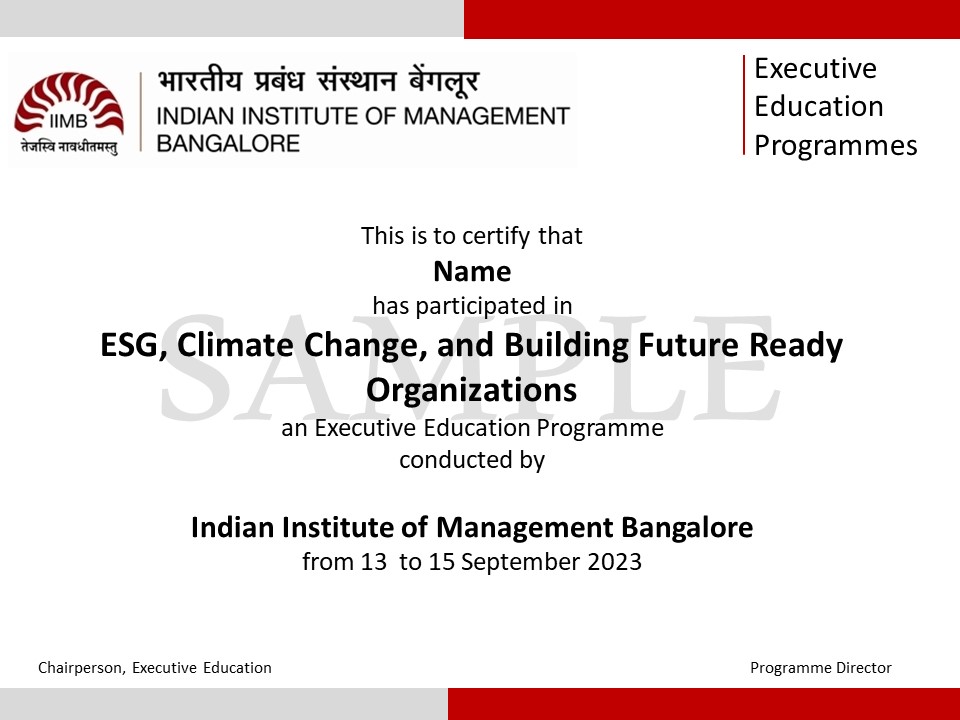 ESG, Climate Change, and Building Future Ready Organizations ...
